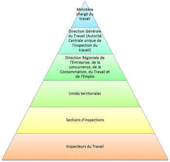 Hiérarchie de l'inspection du travail en France