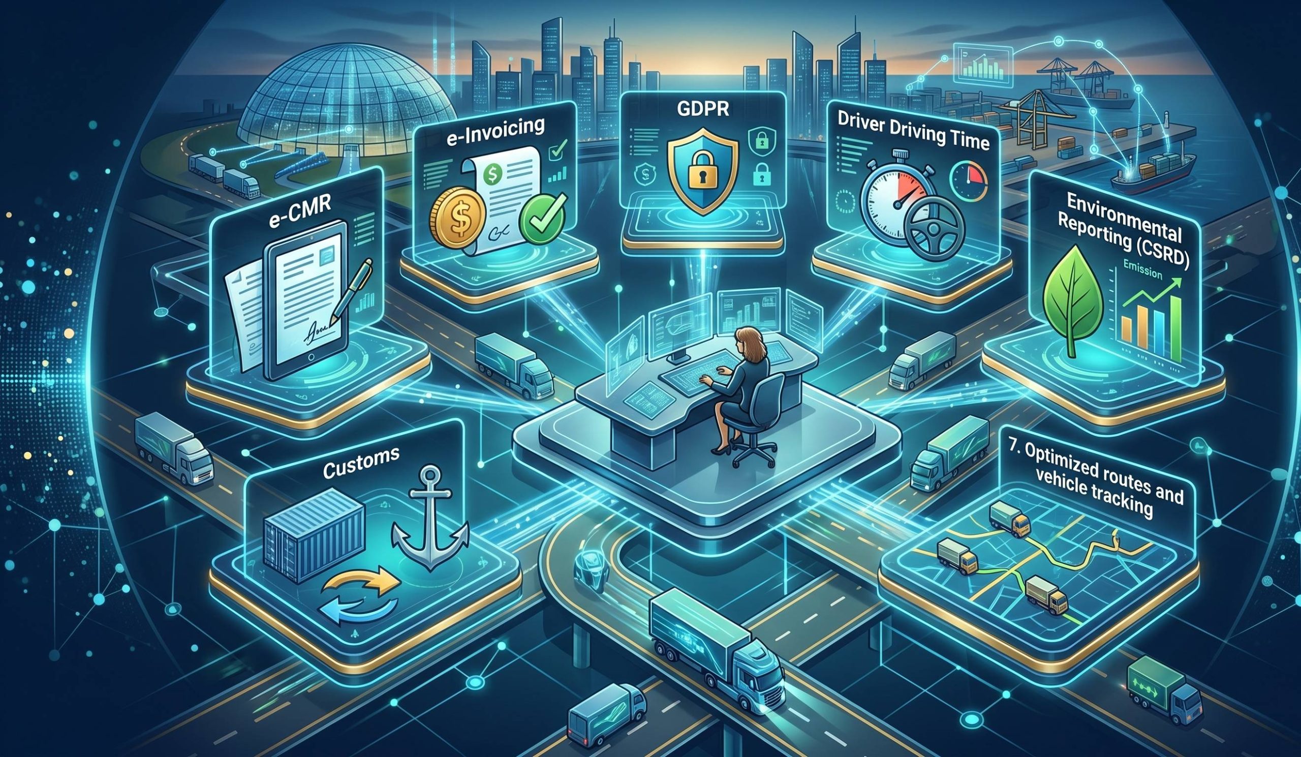 Top 7 des logiciels TMS conformes à la réglementation transport 2026